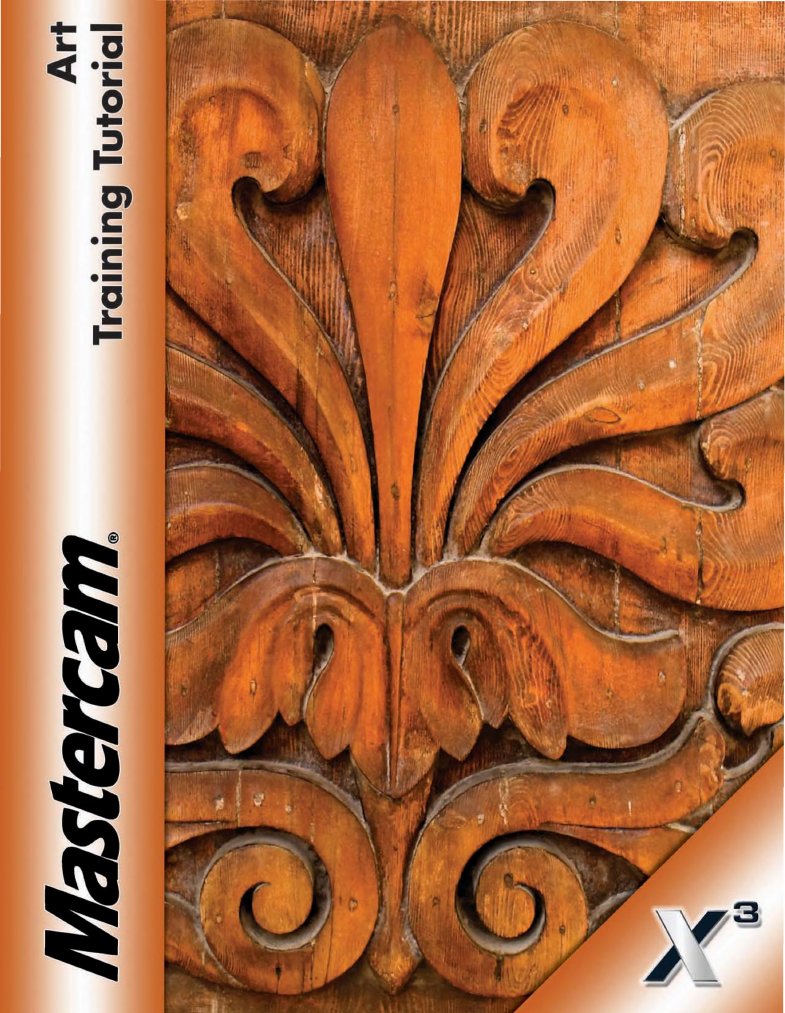 MasterCAM - X3 - Art Training Tutorial #1