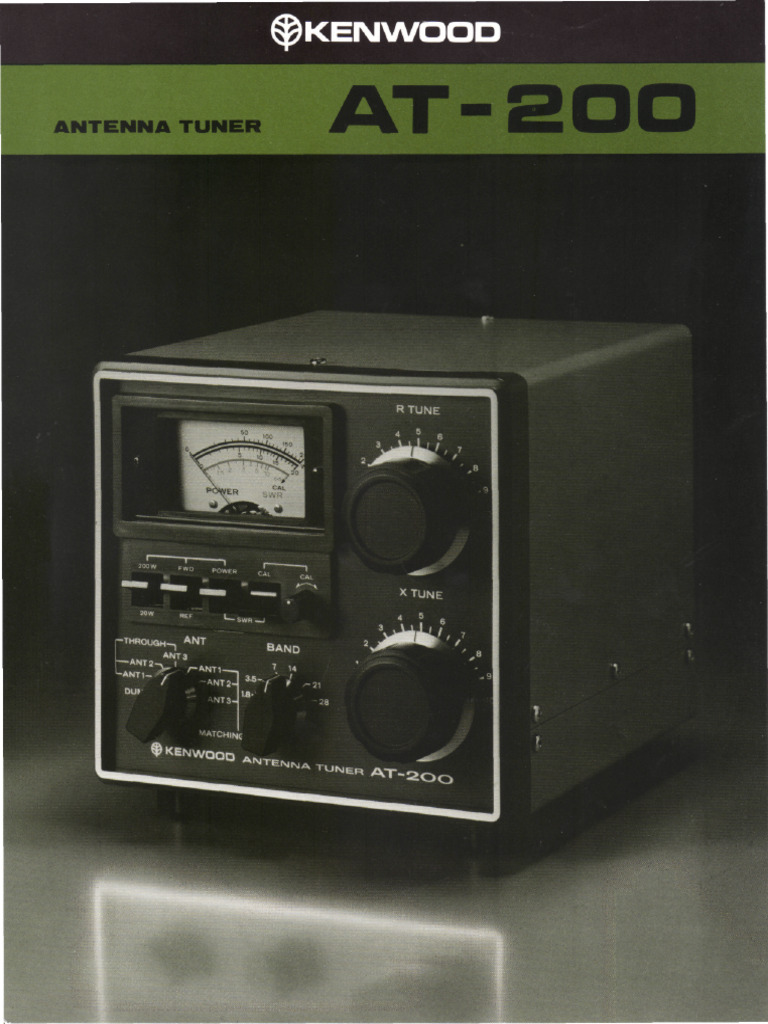 Kenwood at 200 Datasheet ID15153 | PDF | Antenna (Radio) | Radio Technology
