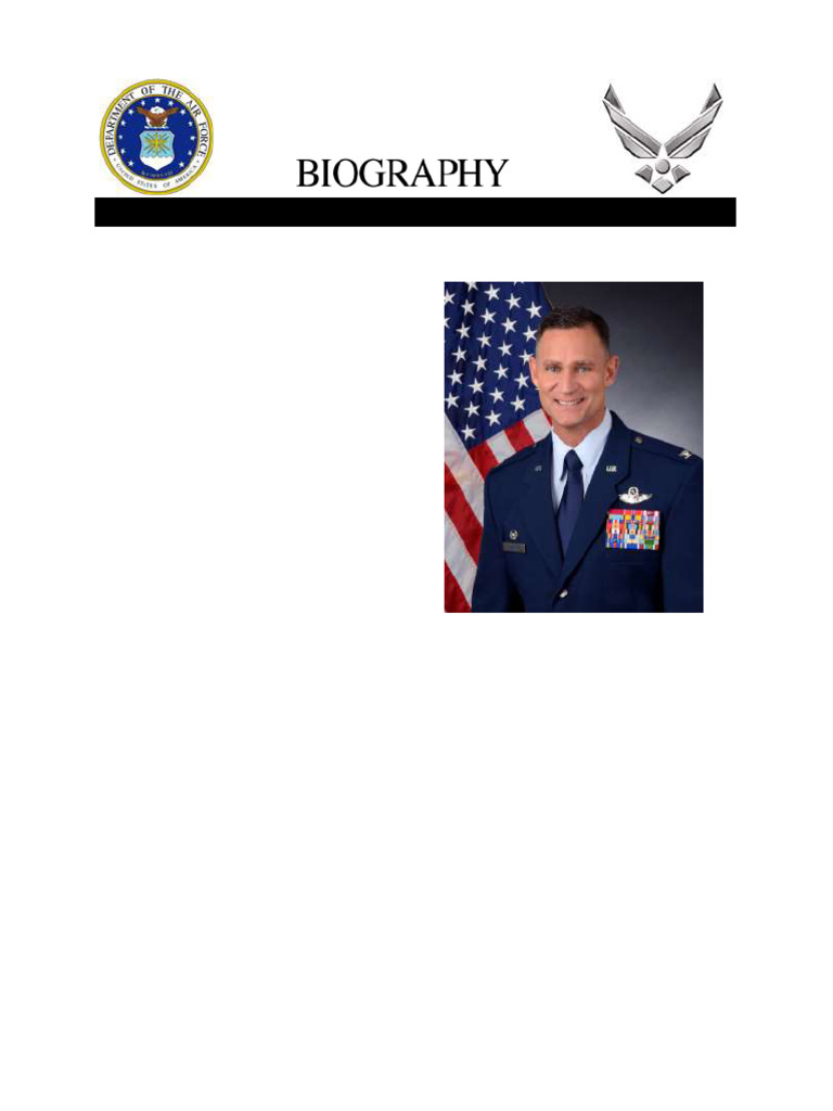 Biography Ex | PDF | Air Forces | Military Of The United States