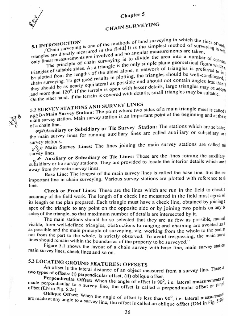Chain Surveying (L-3) | PDF