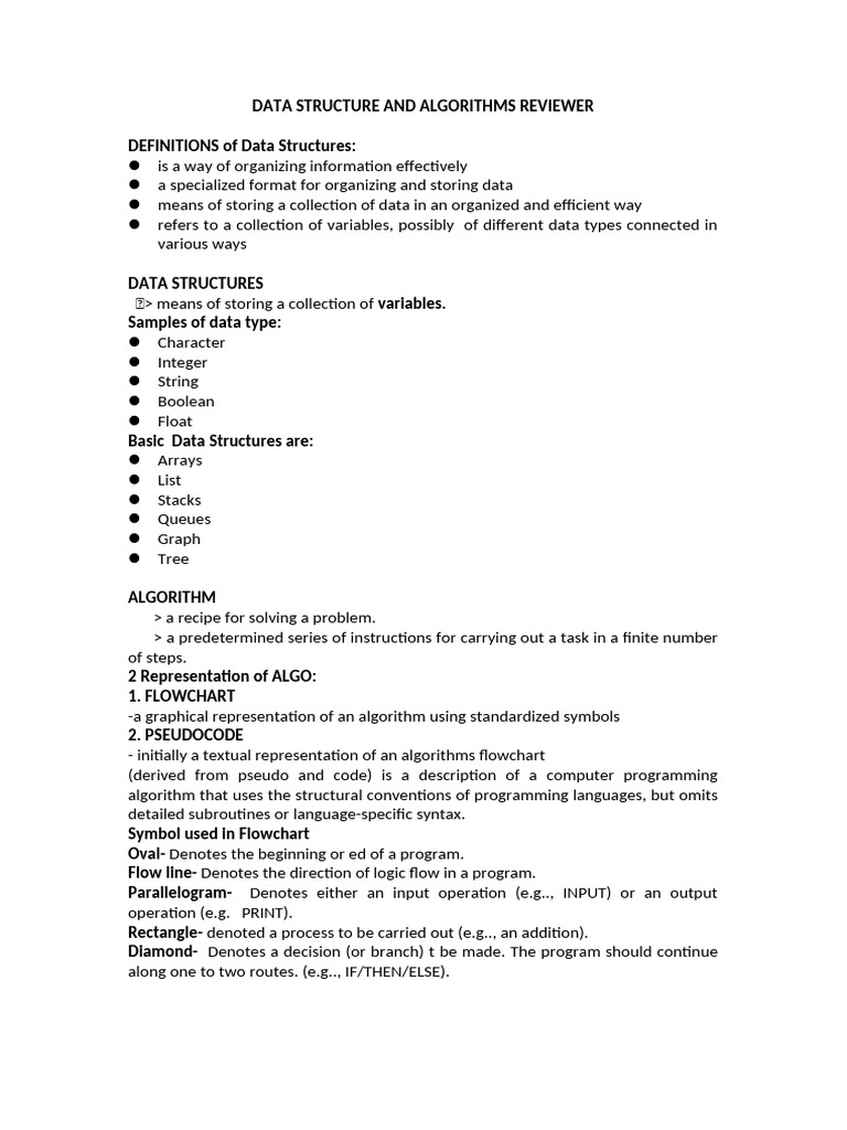 Data Structures & Algorithms Guide | PDF | Algorithms | Computer Program