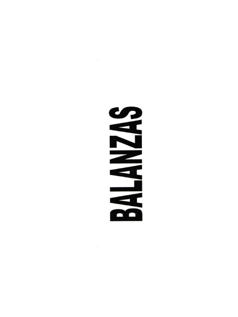 Balanzas | PDF