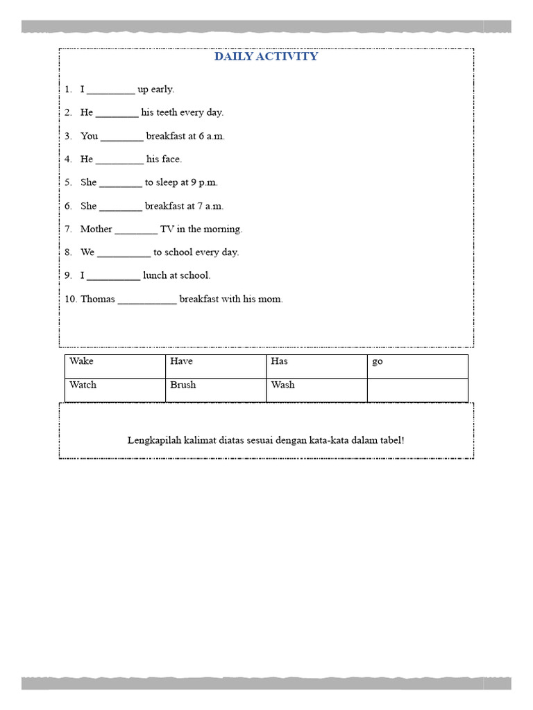 Daily Activity 2 | PDF