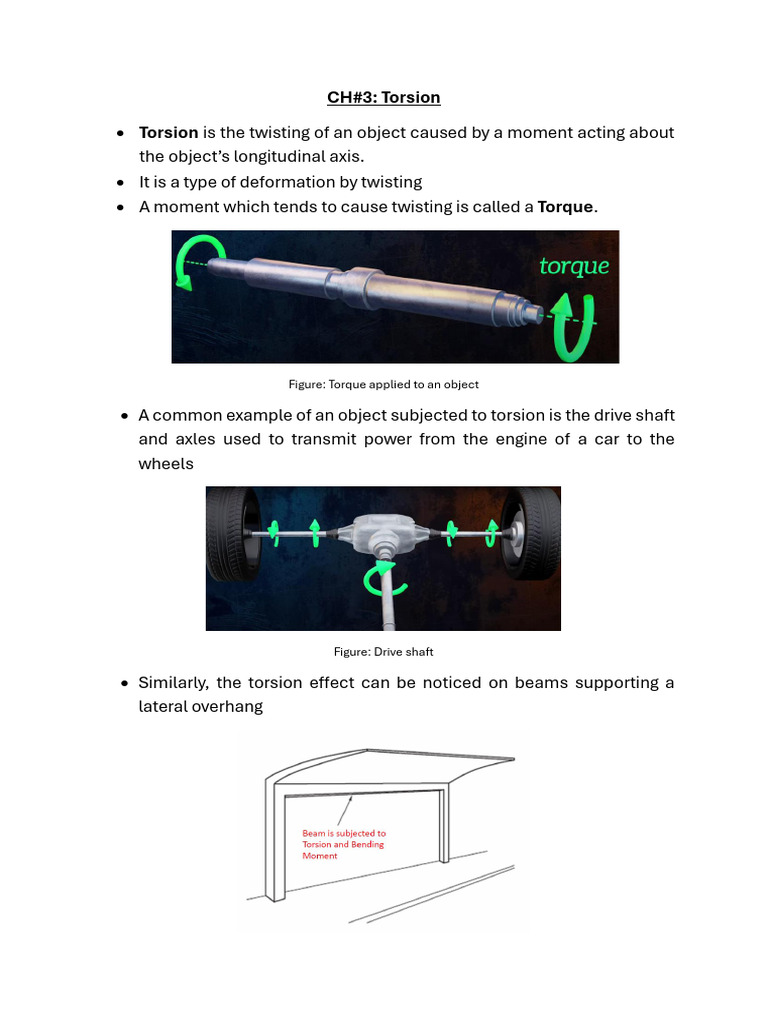CH#3-Torsion-part1 | PDF | Stress (Mechanics) | Torque