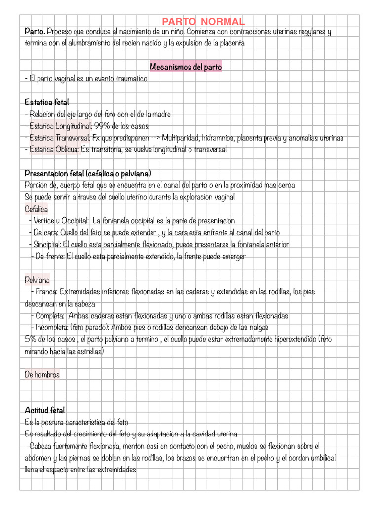 Parto Normal | PDF | Parto