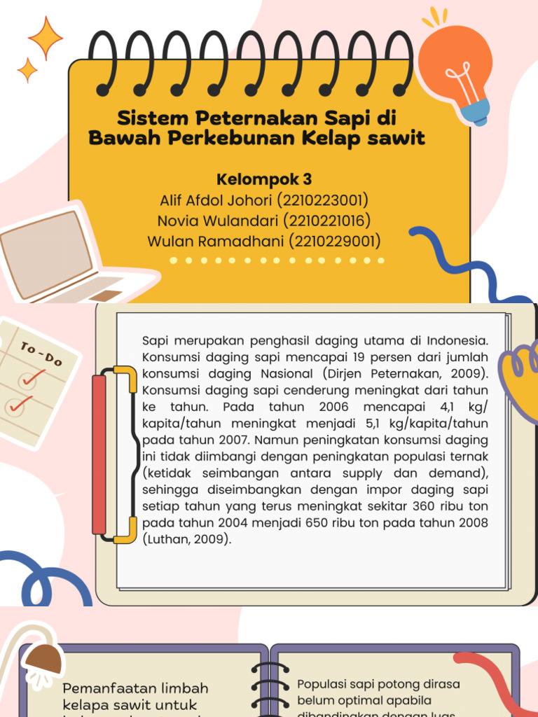 Sistem Peternakan Sapi Di Bawah Perkebunan Kelap Sawit | PDF