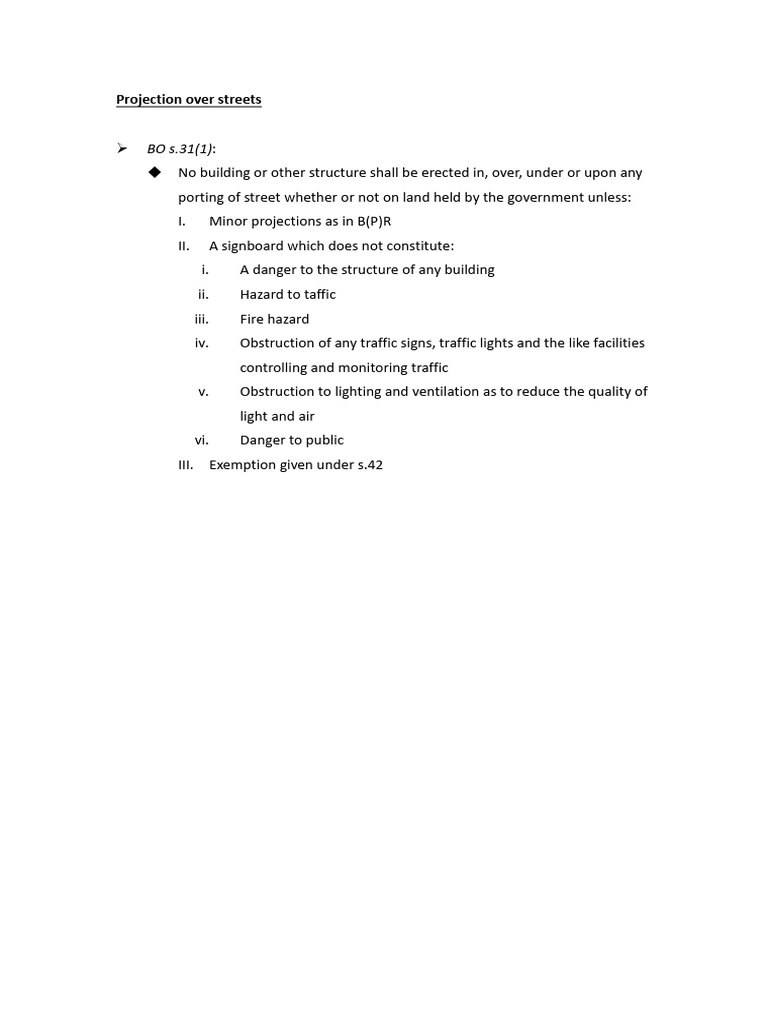 Guidelines for Street Signboard Projections | PDF | Building Technology ...