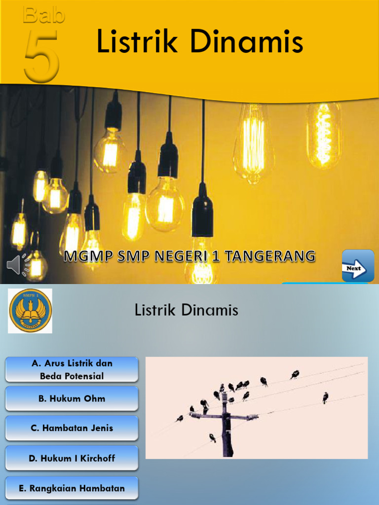 Bab 5 Listrik Dinamis Nesta | PDF