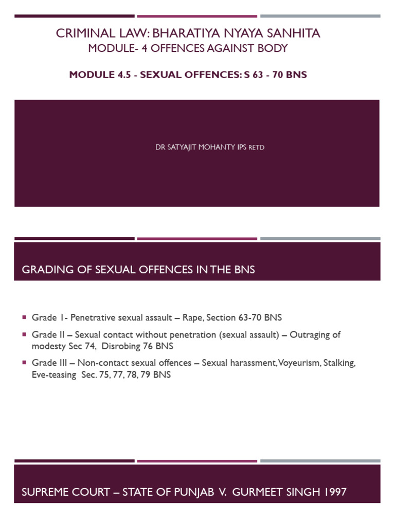 4.5 Sexual Offences | PDF | Rape | Consent