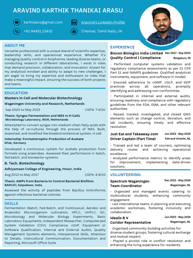 CV Aravind | PDF | Bacteria | Microbiology