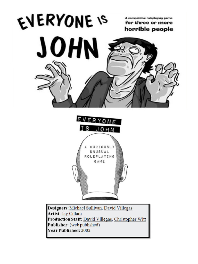 Everyone is John: Roleplaying Game Guide | PDF | Self Control | Self ...