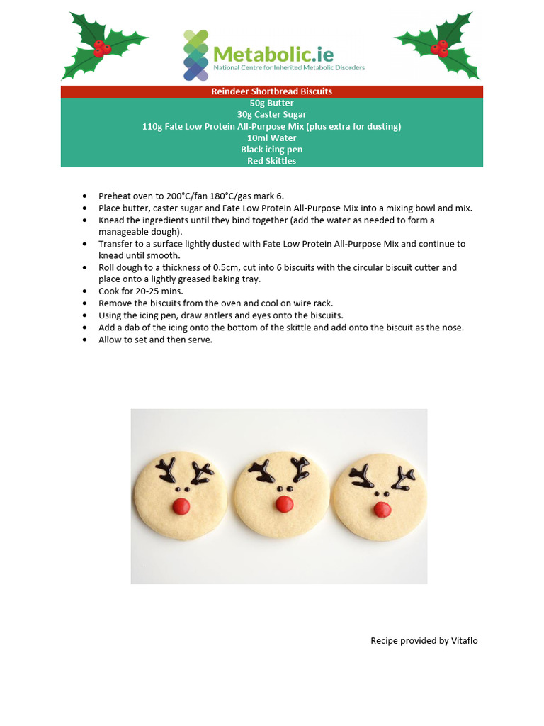 Reindeer Shortbread | PDF
