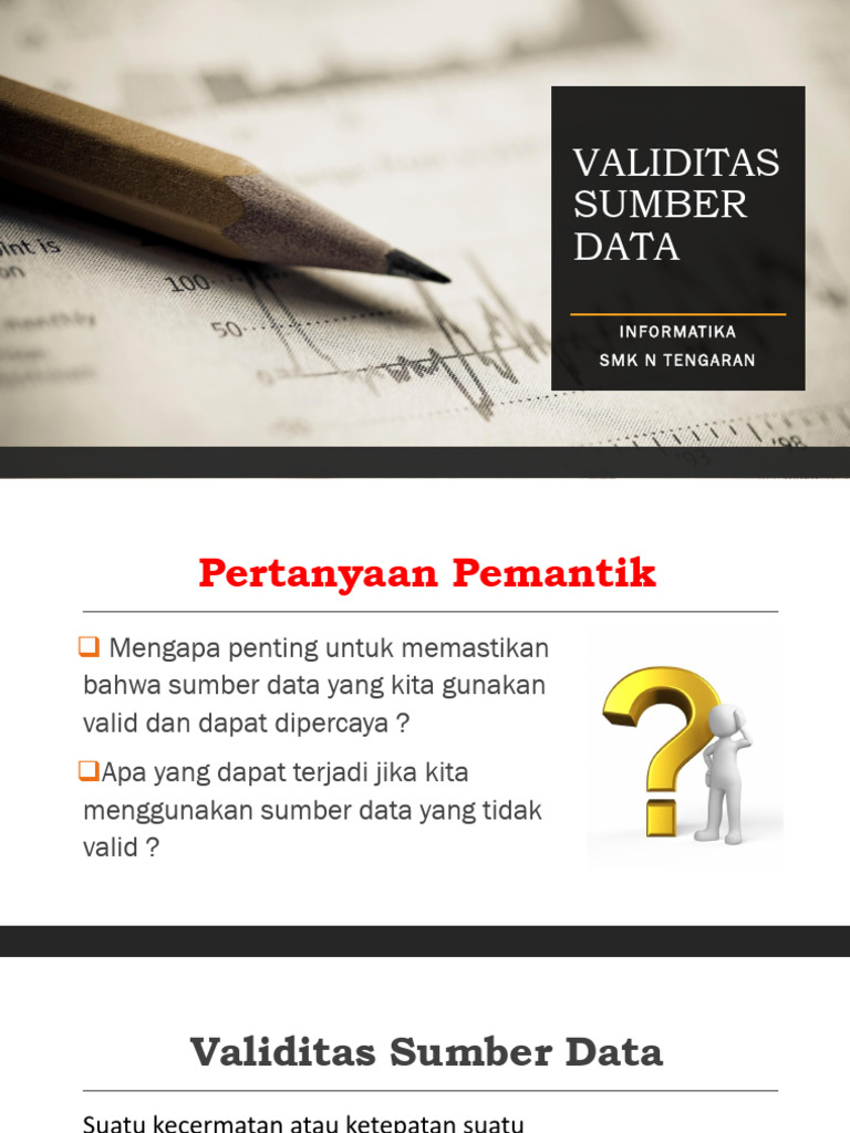VALIDITAS SUMBER DATA | PDF