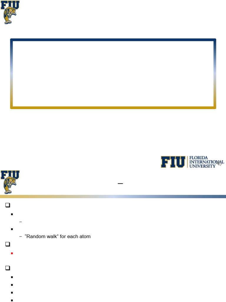 Lecture 01 Diffusion Introduction Voice Over Pdf Diffusion Physical Chemistry