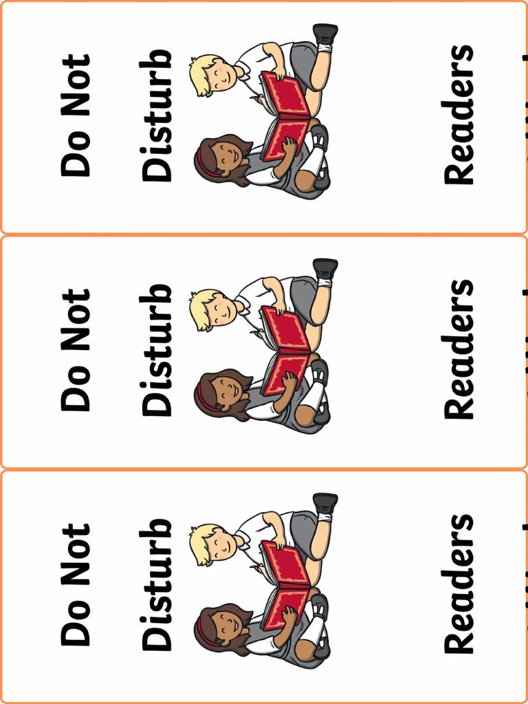 Do Not Disturb Readers at Work | PDF