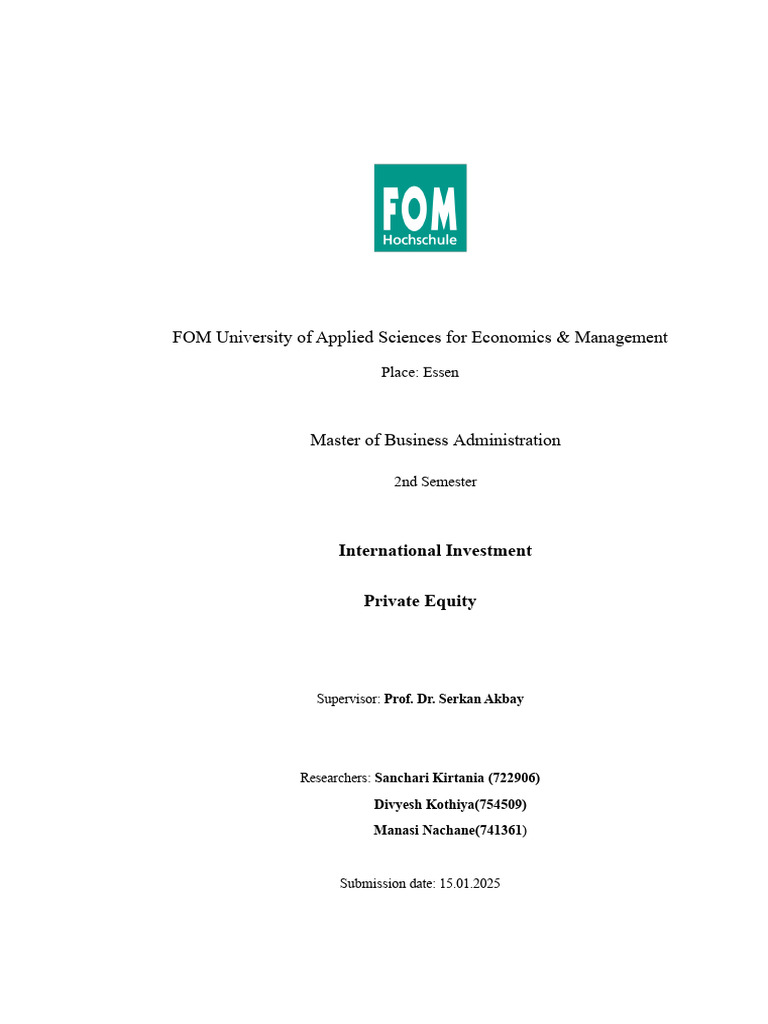 Assignment - International Investment | PDF | Economic Growth ...