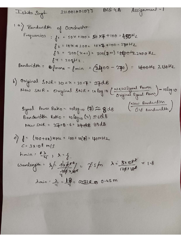 Communication Assignment1 | PDF