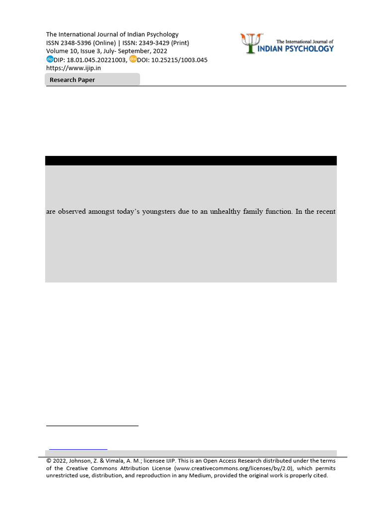 Family APGAR Scale Paper | PDF | Emotional Intelligence | Variance