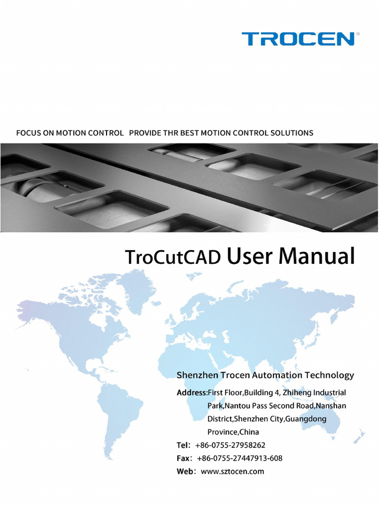 TroCutCAD User Manual | PDF | Menu (Computing) | Cursor (User Interface)