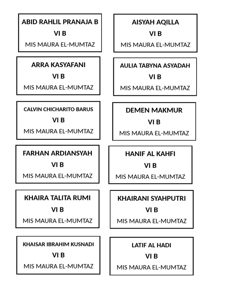 File Nama Raport | PDF
