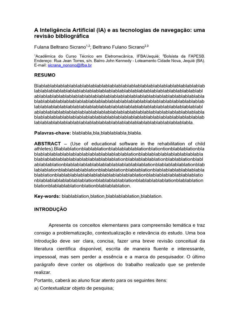 MODELO de Artigo de Revis-O Bibliogr-Fica | PDF