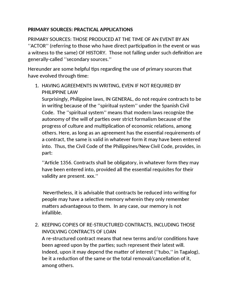 Tips for Using Philippine Primary Sources | PDF | Employment | Notary ...