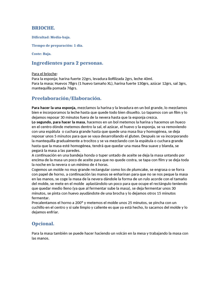 Brioche | PDF