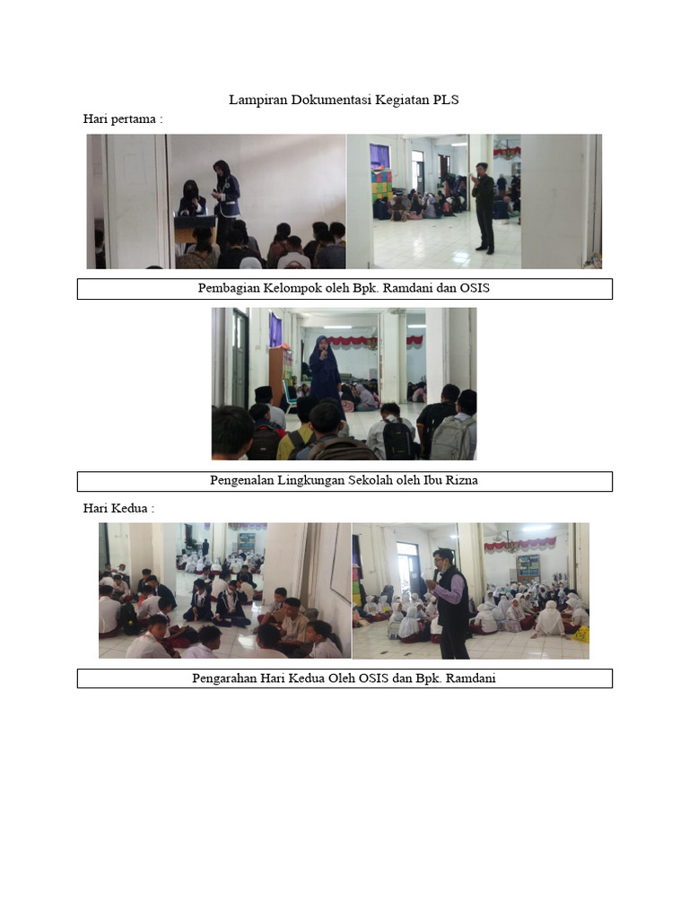 Lampiran Dokumentasi | PDF
