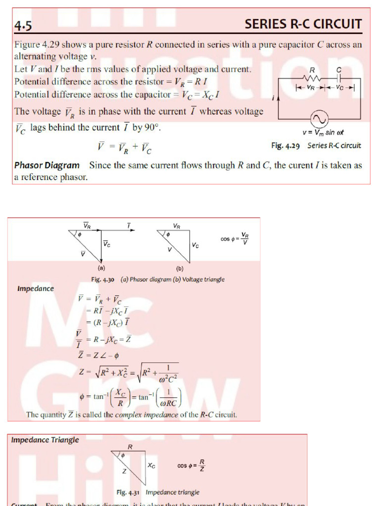 Series R-C Circuit | PDF