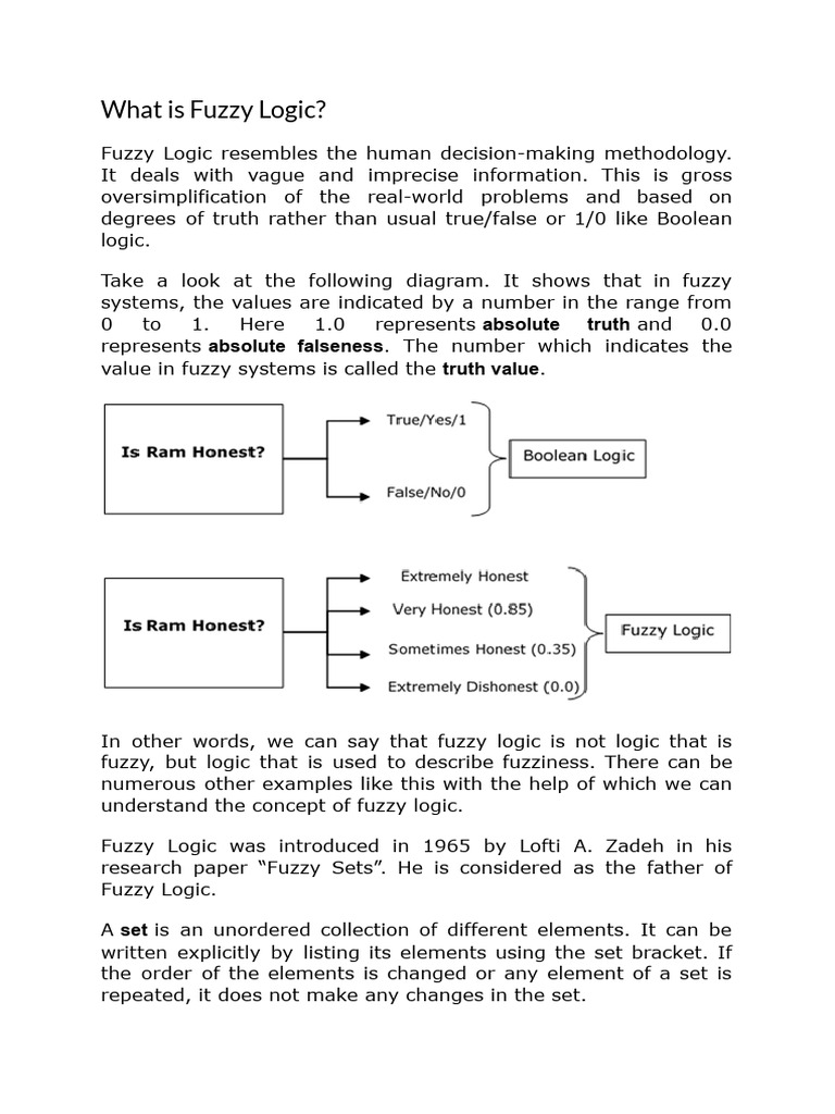 Fuzzy Logic.docx | PDF | Fuzzy Logic | Logic
