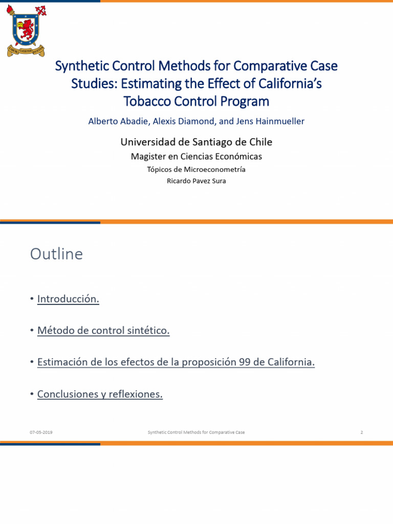 Ricardo_Pavez_Synthetic_Control_Methods | PDF | Incertidumbre