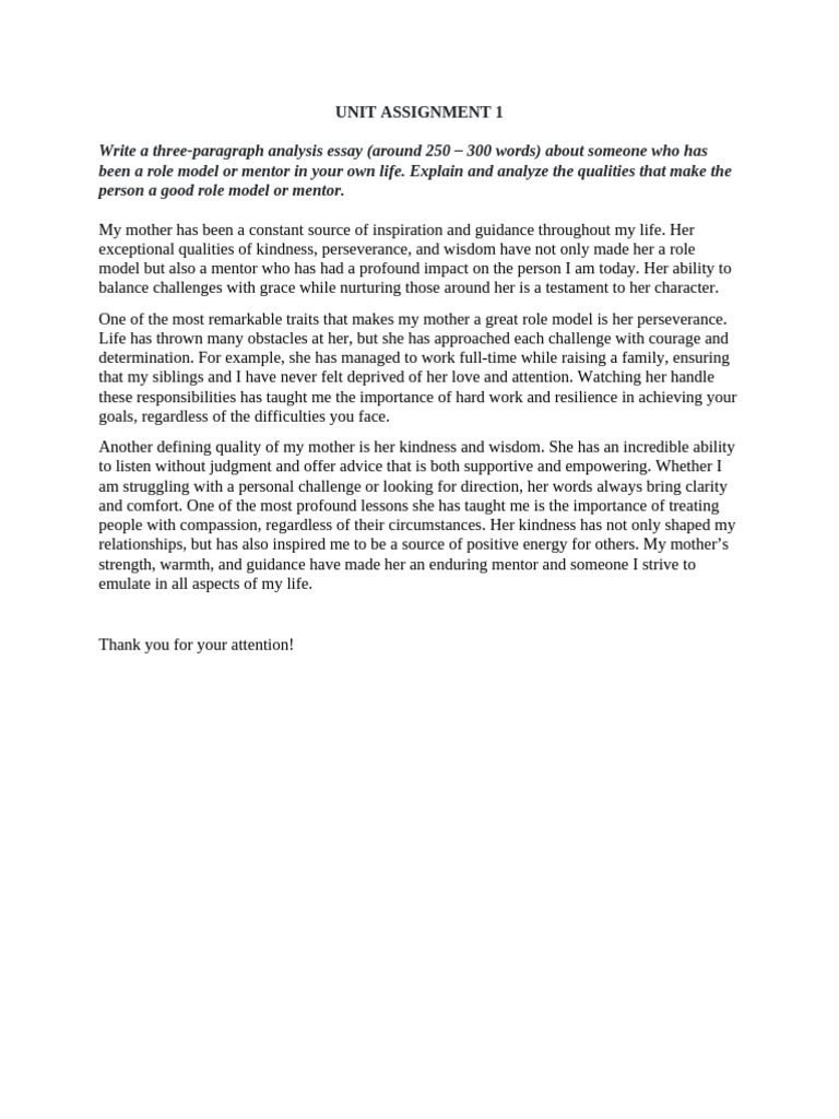 UNIT ASSIGNMENT 1 | PDF