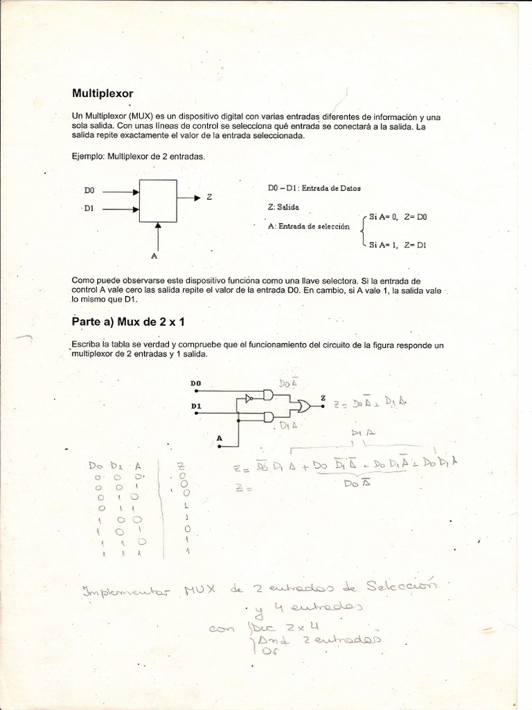 Varios Circuitos Combinacionales | PDF