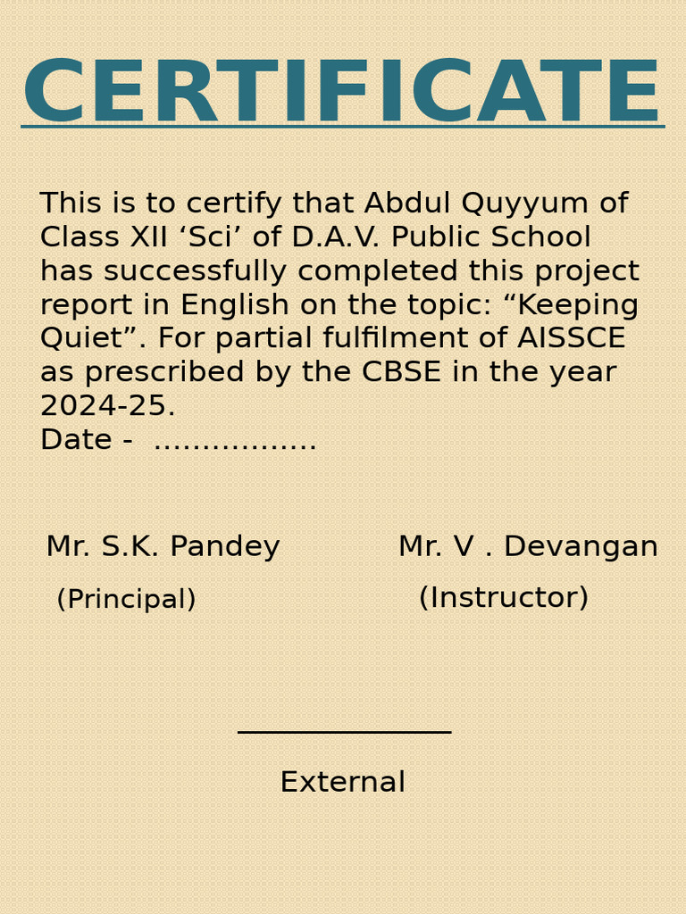 English project class 12 on keeping quite | PDF | China | World Politics