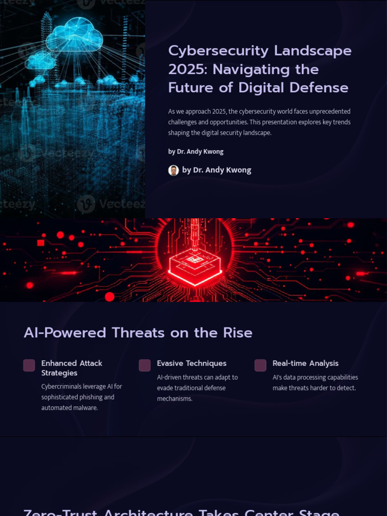 Cybersecurity Landscape 2025 Navigating The Future of Digital Defense | PDF | Security ...