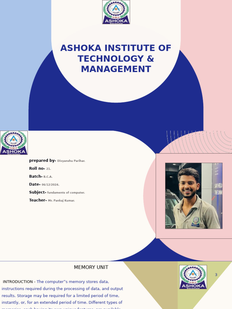 Fundamentals Of Computer Pdf Random Access Memory Computer Data