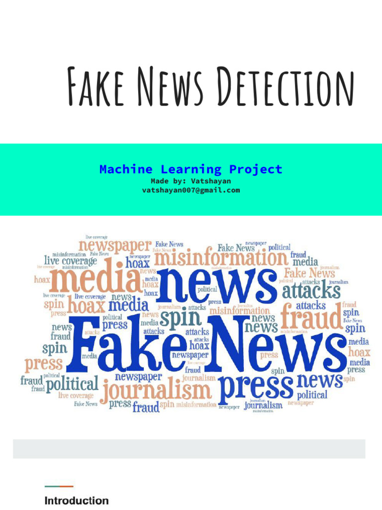 Fake News Detection | PDF