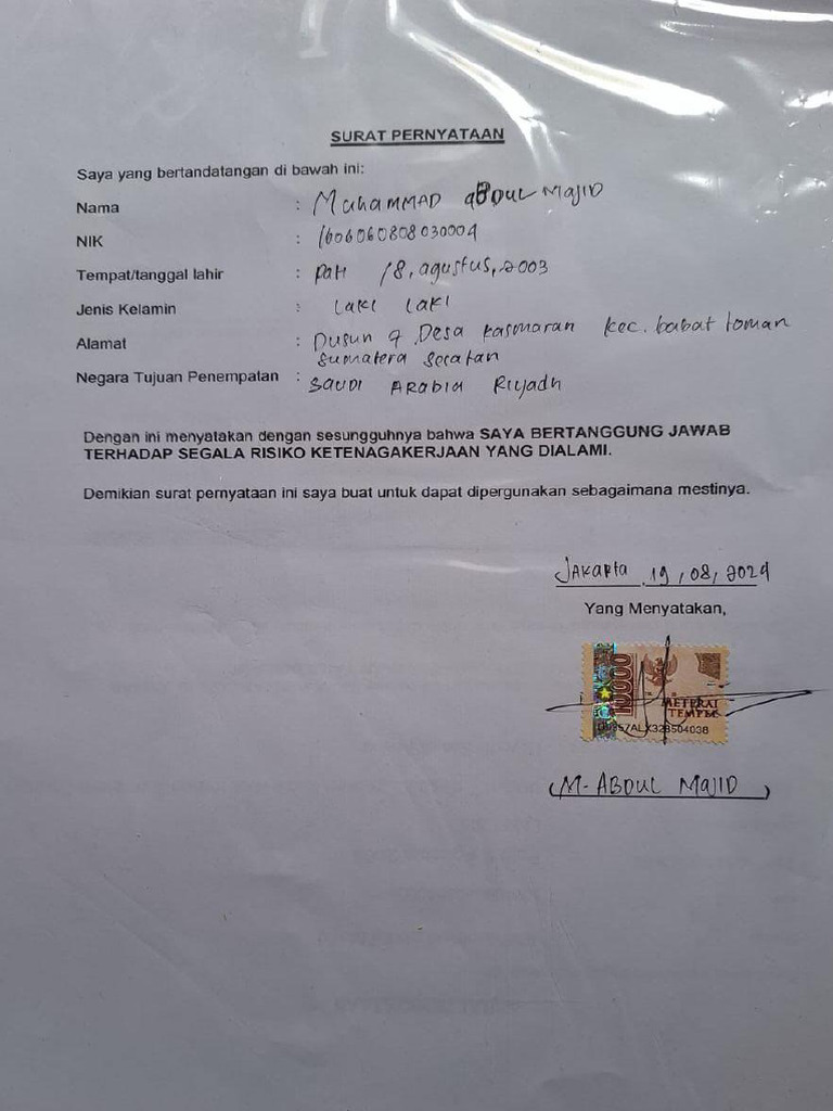 PERNYTAAN Majid | PDF