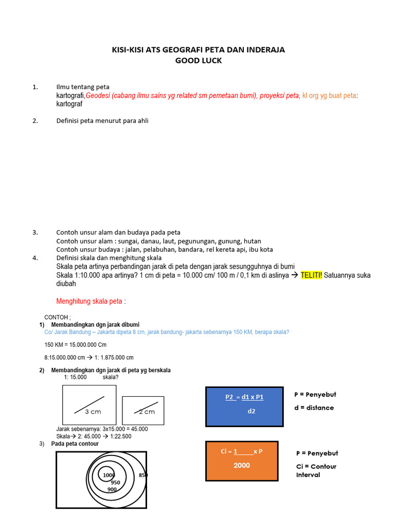 RANGKUMAN KISI-KISI ATS GEOGRAFI KELAS X | PDF