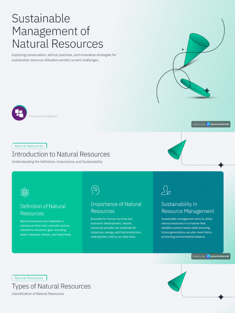 Sustainable Management of Natural Resources | PDF