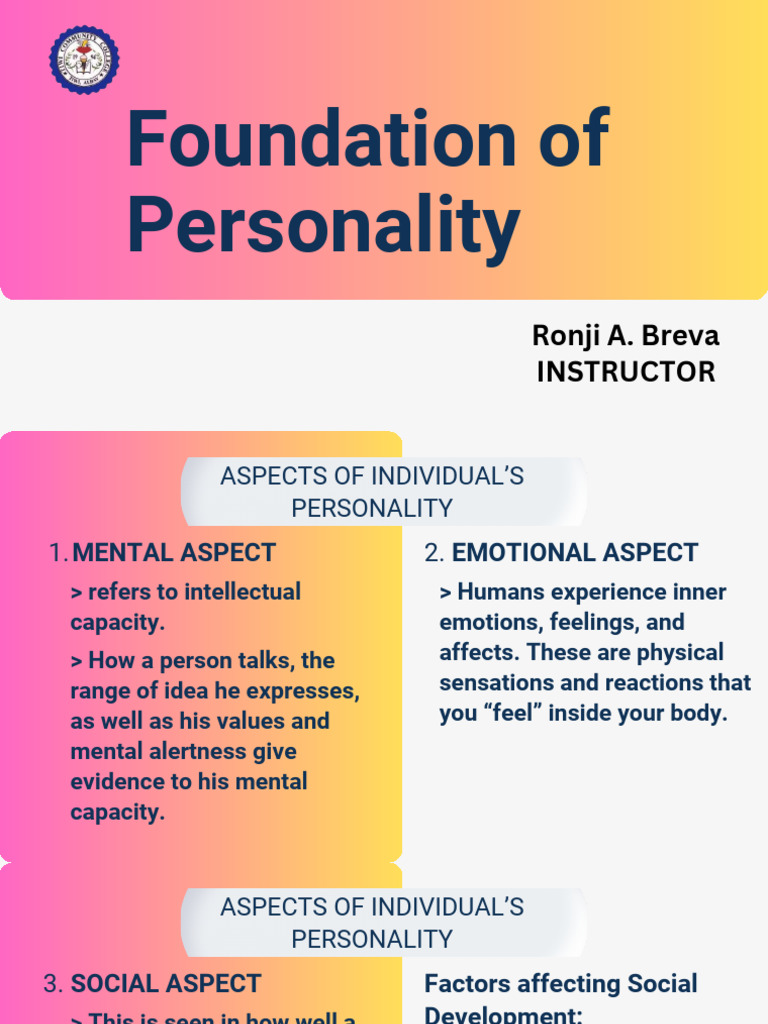 Module 2 Foundation of Personality | PDF | Morality | Emotions