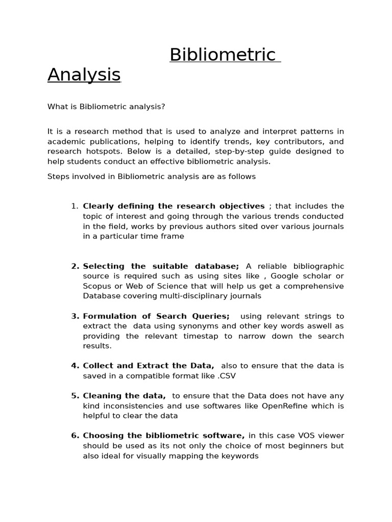 Bibliometric Analysis | PDF | Data | Scholarly Communication