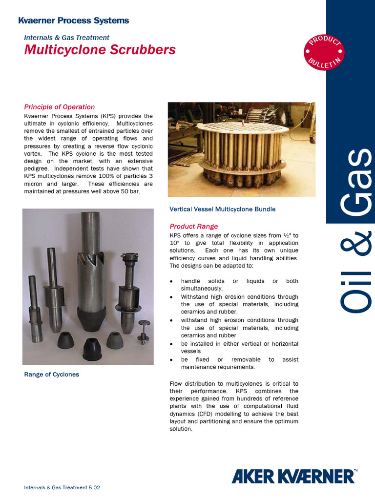 Multicyclonescrubbers3 | PDF | Gases | Process Engineering