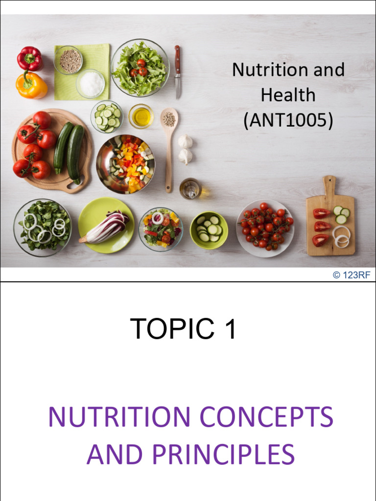 NUH_Topic 1 - Copy | PDF | Calorie | Food Energy