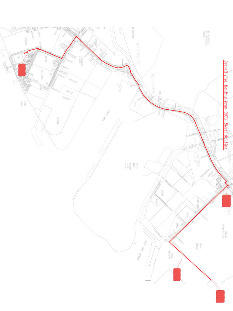 Sketch-1 - Pipe Routing Layout - 8inch Diesel Line | PDF
