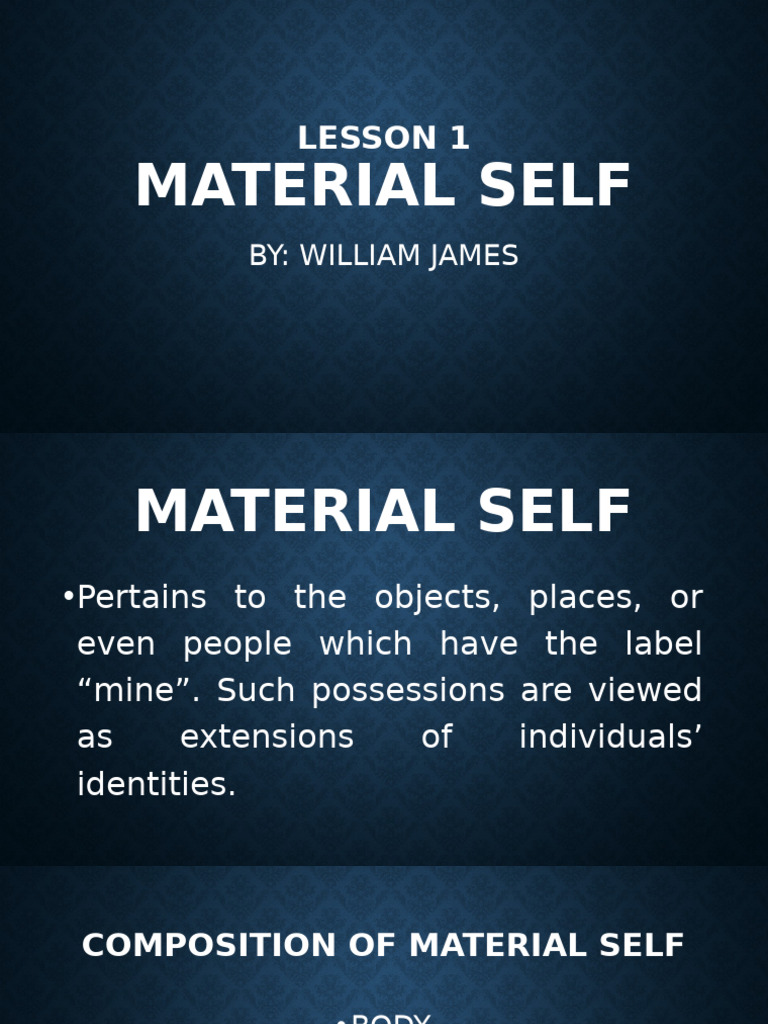 Understanding Material Self and Materialism | PDF