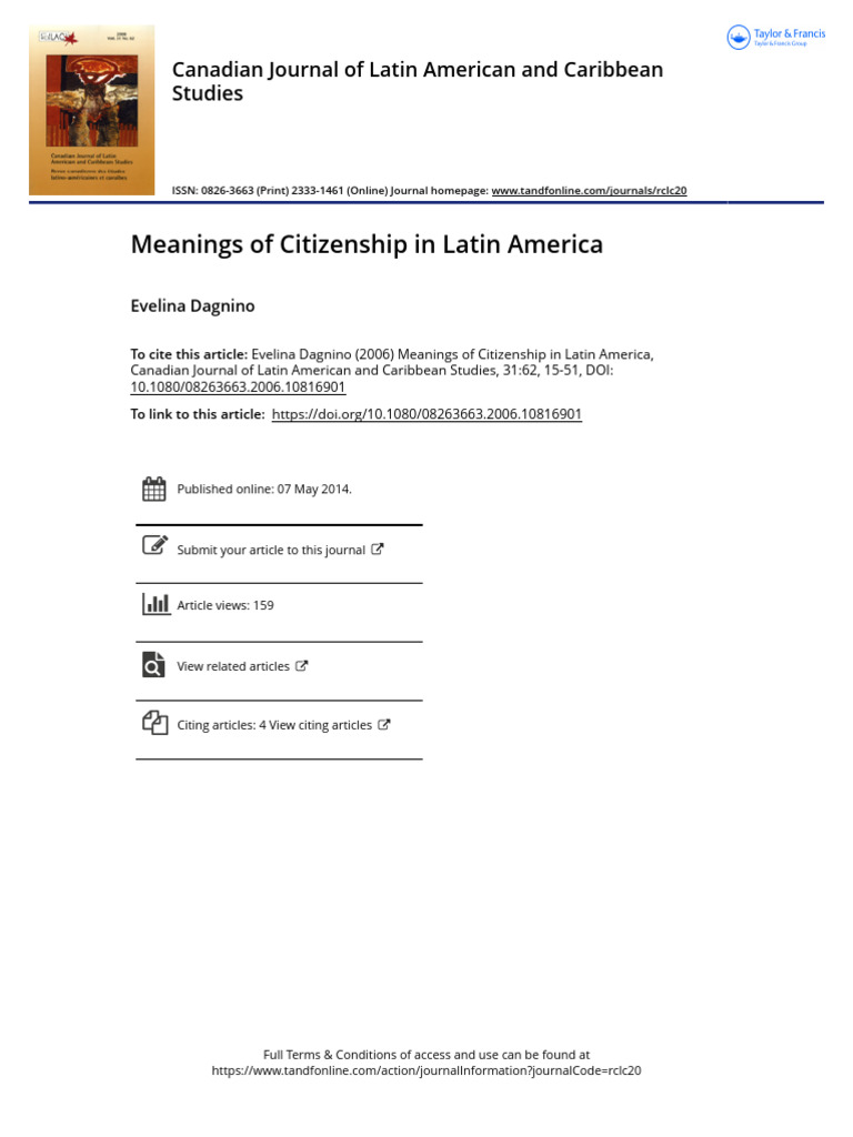Semana 8 | PDF | Citizenship | Democracy