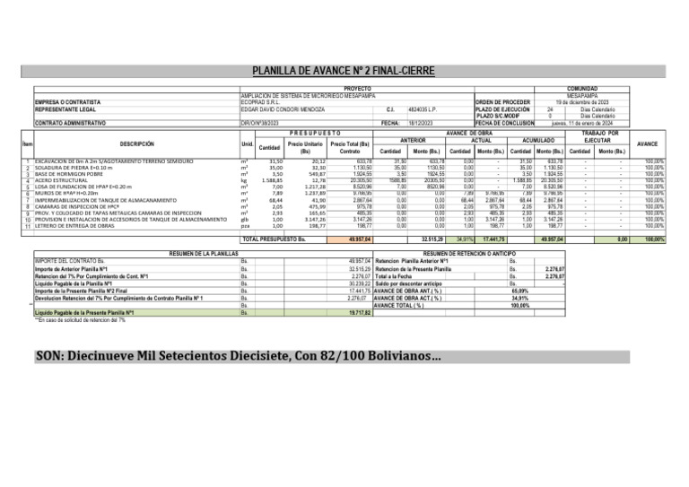 Planilla Final-1 | PDF
