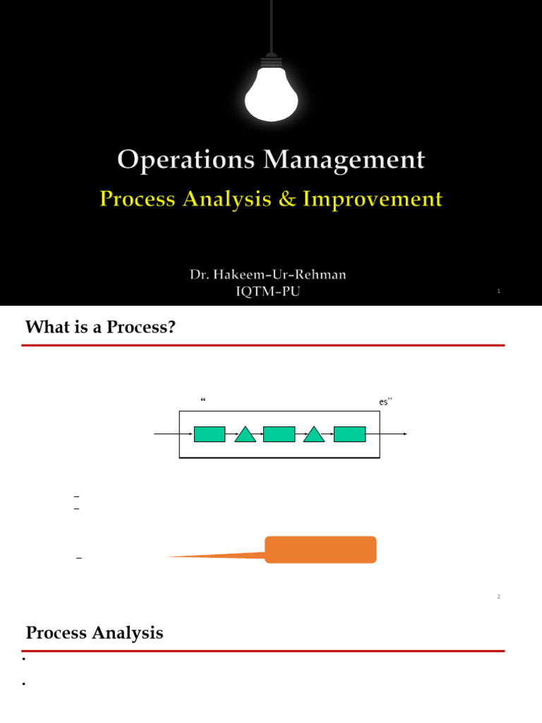 Process Analysis & Improvement | PDF | Labour Economics | Screw