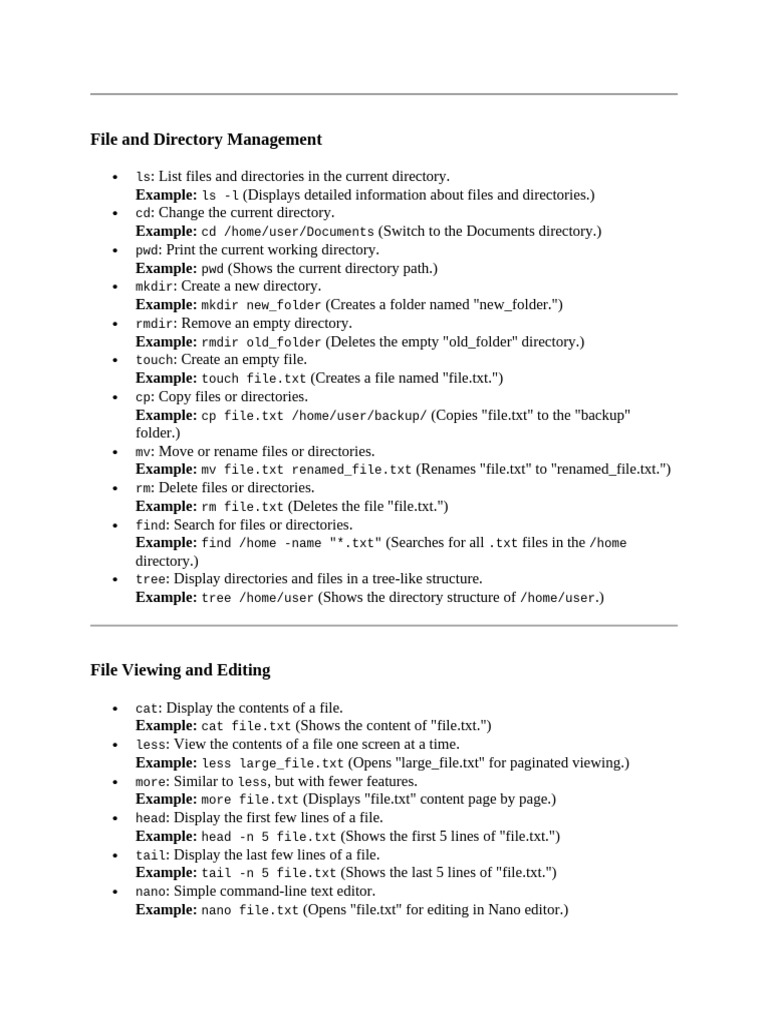 File and Directory Management LINUX | PDF | Computer File | Directory ... File and Directory Management LINUX | PDF | Computer File | Directory ...